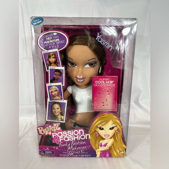 MGA | Toys | Bratz Passion 4 Fashion Funky Yasmin Styling Makeover Head ...